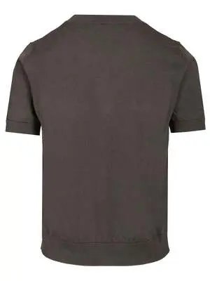 Max Mara Cotton, Silk, And Cashmere Crew Neck Sweater - Gray