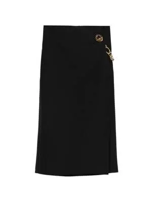 Celine Mohair Wool Midi Skirt