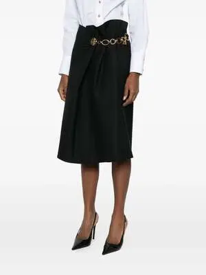 Celine Mohair Wool Midi Skirt