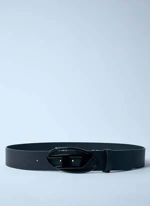 DIESEL® B-1dr Leather Belt - Black