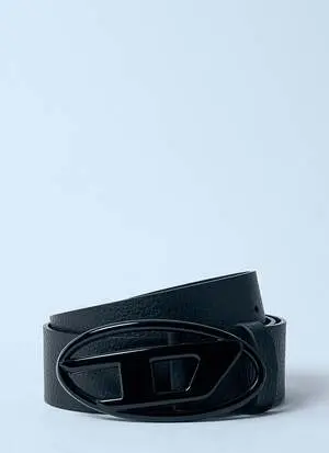 DIESEL® B-1dr Leather Belt - Black