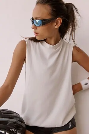 Free People Uprise Mock Neck Tank