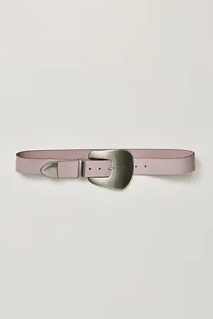 Free People Opalite Leather Belt - Lost Lilac