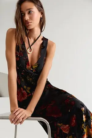 Anna Sui Folia Devore Maxi Dress - Russet