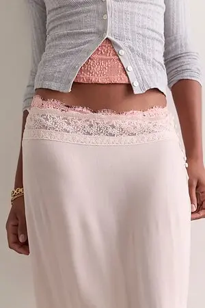 Free People Good Company Midi Slip Skirt
