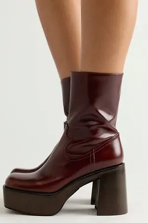 Jeffrey Campbell Empire Platform Boots - Brown