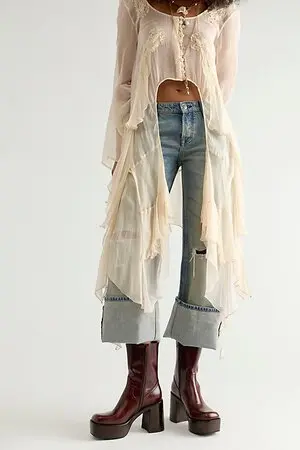 Jeffrey Campbell Empire Platform Boots - Brown
