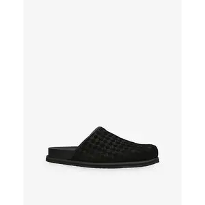 Amiri Monogram Suede Clogs