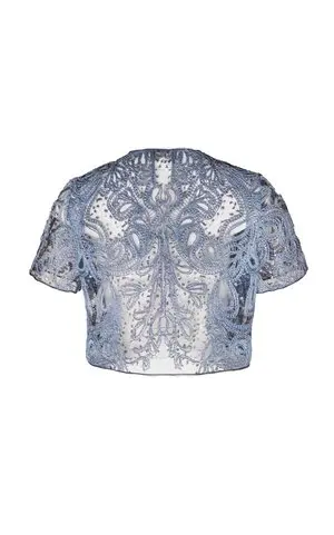Naeem Khan Raffia Bolero