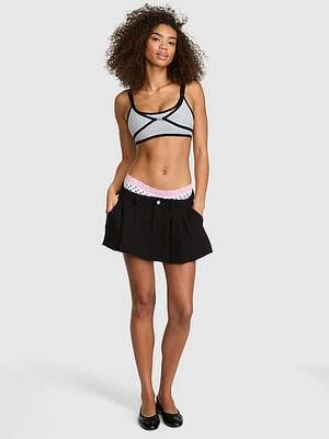 Pink All-day Cotton™ Double Up Scoop Bra - Grey