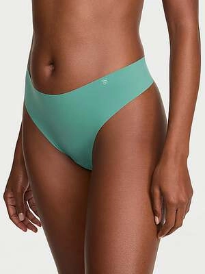 Victoria's Secret No-show Mid-rise Thong Panty Blue