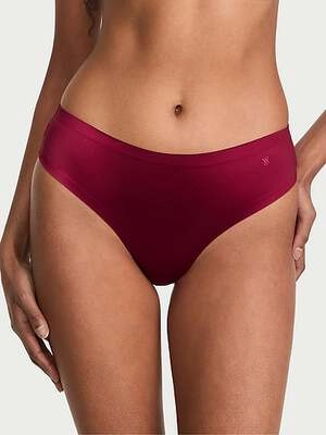 Victoria's Secret No-show Mid-rise Thong Panty Red