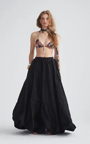 DAR ZÉRO STUDIO Exclusive Tech-silk Bubble Maxi Skirt