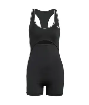 Adidas Originals Sport Bodysuit With Piping And Cut-out Detail - Black