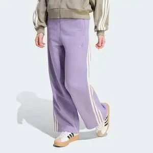Adidas Adidas 3-Stripes Wide Leg Pants Magic Lilac