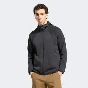 Adidas Terrex Xperior Climawarm+ Ventknit Fleece Hooded Jacket - Black