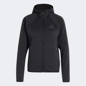 Adidas Terrex Xperior Climawarm+ Ventknit Fleece Hooded Jacket - Black