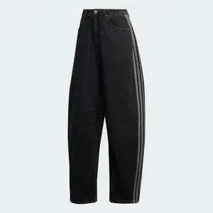 Adidas High Rise Barrel Leg Denim Pant