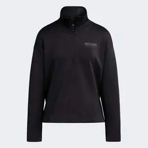 Adidas Indiana Hoosiers Soft Lux Quarter Zip Sweatshirt - Black / Multi