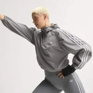 Adidas Originals Sport Coverup With Hood And Zip - Grey Three