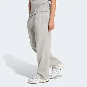 Adidas Trefoil Essentials Open Hem Pants Grey - Medium Grey Heather