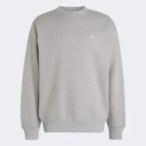Adidas Adidas Trefoil Essentials Loose Crew Sweatshirt Medium Grey Heather