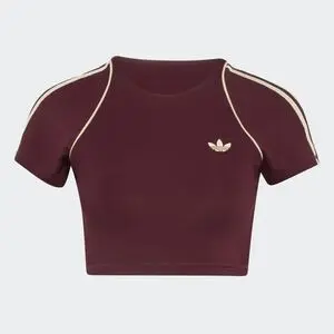 Adidas Originals Sport Superstar Bra Tee - Maroon