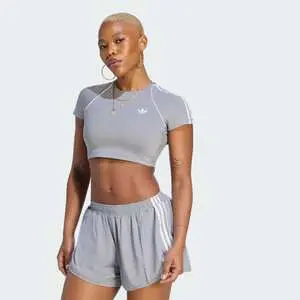 Adidas Originals Sport Superstar Bra Tee Grey - Grey Three