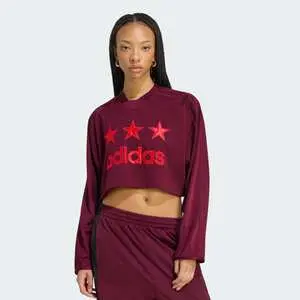 Adidas Cropped Fem Hockey Jersey - Maroon