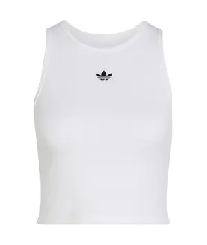 Adidas Essentials Rib Tank Top - White