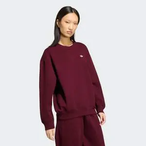 Adidas Essentials Long Fleece Oversized Hoodie - Maroon