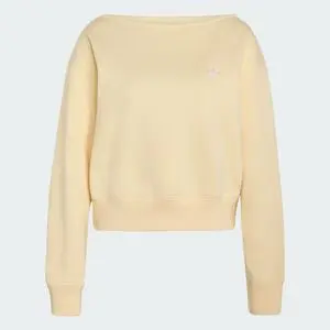 Adidas Essentials Fleece Boatneck Sweatshirt - Warm Vanilla