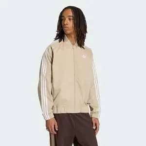 Adidas Sst Adicolor Classics Cotton Twill Tracktop - Khaki Three