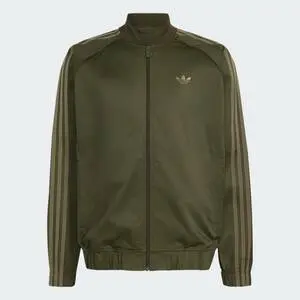 Adidas Sst Adicolor Classics Cotton Twill Track Top Dark Green