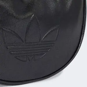 Adidas Adicolor Half Crescent Metallic Pu Shoulder Bag - Black