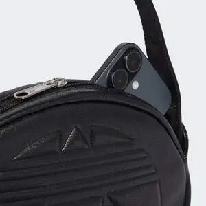 Adidas Trefoil Metallic Pu Shoulder Bag - Black