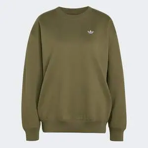 Adidas Essentials Long Fleece Oversized Hoodie - Olive Strata