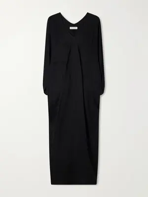 THE FRANKIE SHOP Lilia Kaftan Ponte Maxi Dress - Black