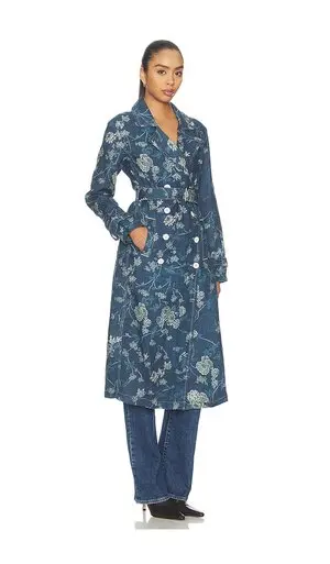 L'Agence Bradley Linen Trench Coat