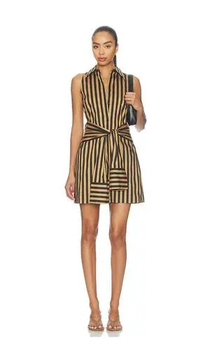 SIMONMILLER Inna Sleeveless Poplin Mini Dress - Multi