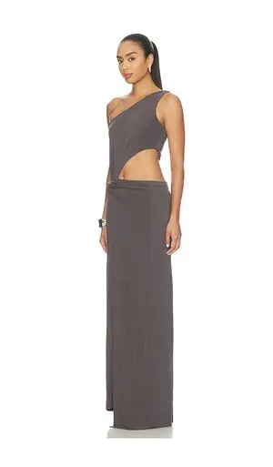SNDYS. Orla Maxi Dress - Charcoal