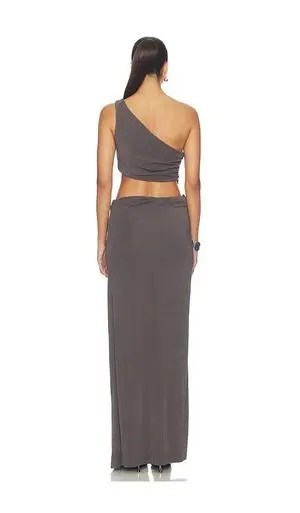SNDYS. Orla Maxi Dress - Charcoal