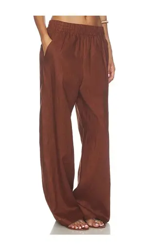 A.L.C. Tyler Wide Leg Linen Trousers