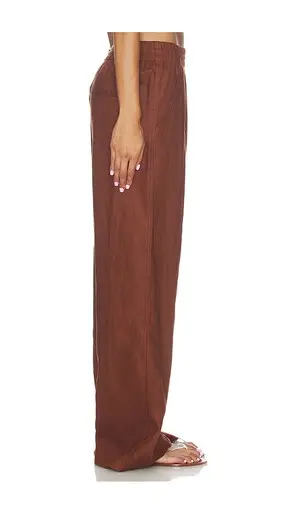 A.L.C. Tyler Wide Leg Linen Trousers