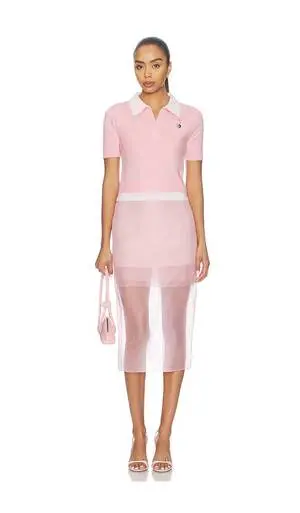 Monse Double Half Front Placket Knit Tee