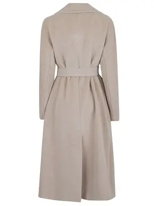 Max Mara Tempera Belted Long-sleeved Coat - Taupe