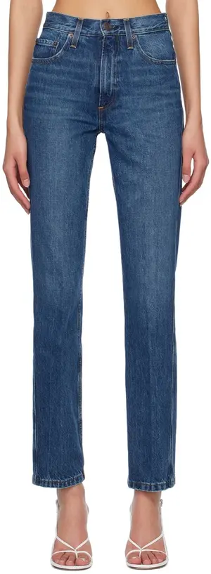 Co Logo High-waisted Straight Jeans