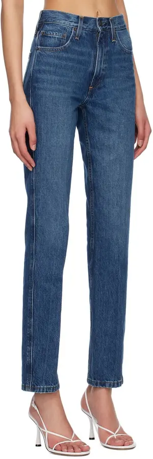 Co Logo High-waisted Straight Jeans