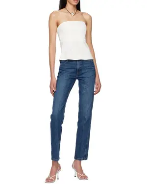 Co Logo High-waisted Straight Jeans