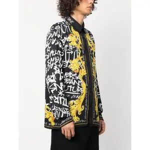 Versace All-over Printed Straight Hem Shirt